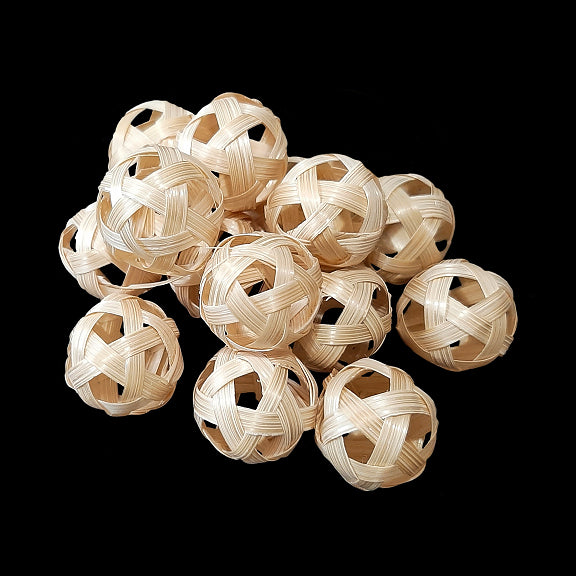 Mini Bamboo Balls | 3/4 Inch Woven Buri Bamboo Balls for Pets – Birdy ...